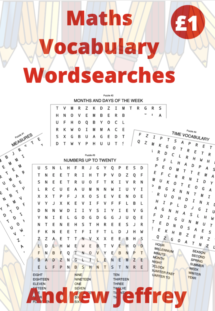 Maths Vocabulary Wordsearches – Andrew Jeffrey